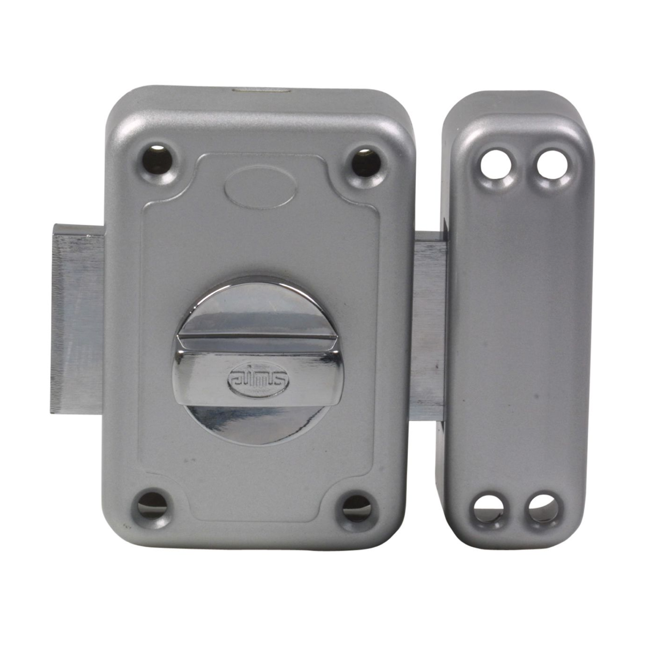 Silver finish overlay lock with key-cylinder handle