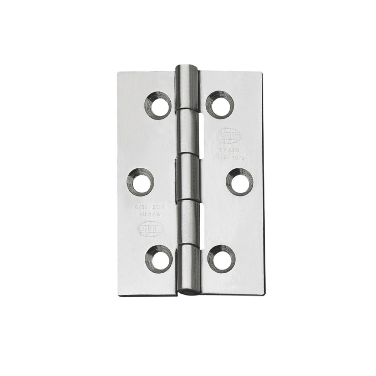 Stainless steel book hinge straight edge without edge 70x50mm