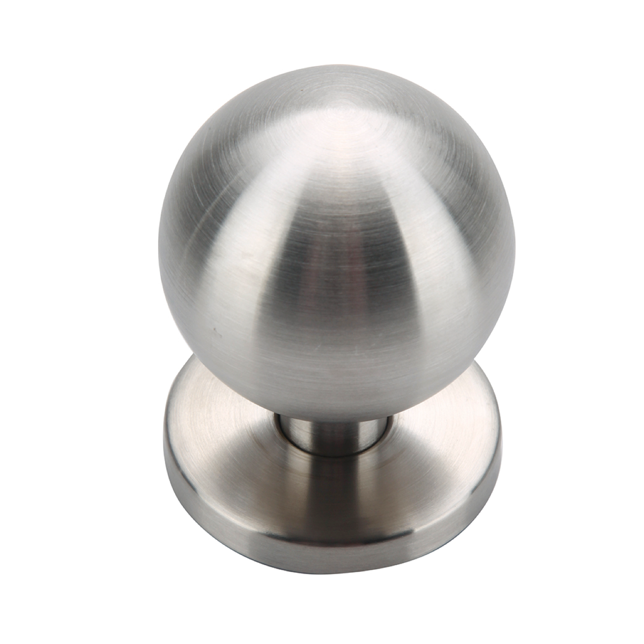 Stainless steel round spherical knob for entrance doors